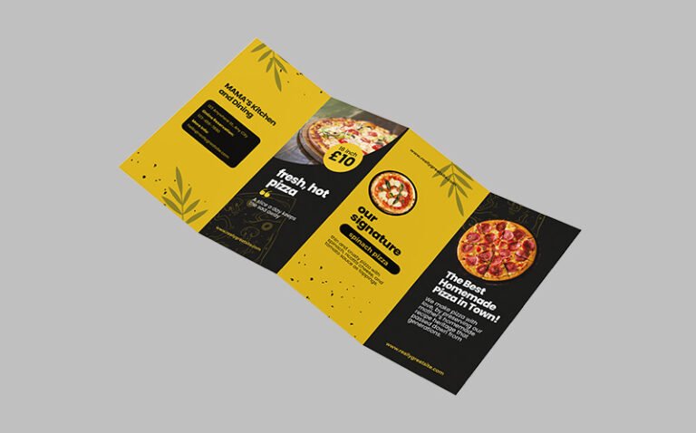 Extended Fold Menu Printing - Saver Warehouse